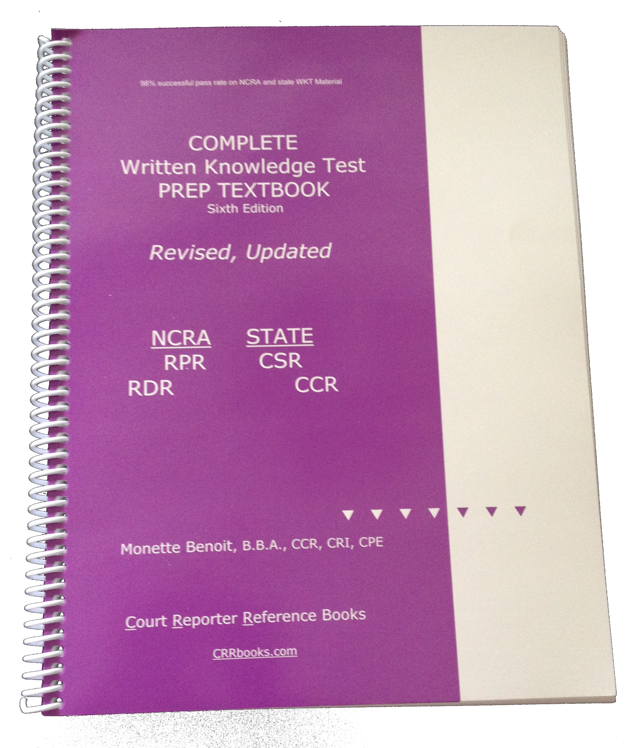 Prep Texbook – Purple Books for NCRA's RPR, RDR, and State CSRs with ...