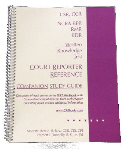 studyguide – Purple Books for NCRA's RPR, RDR, and State CSRs with NCRA ...
